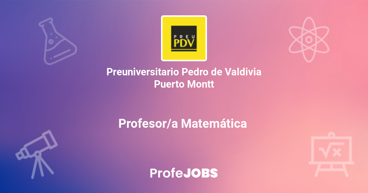 Profesor/a Matemática | ProfeJOBS